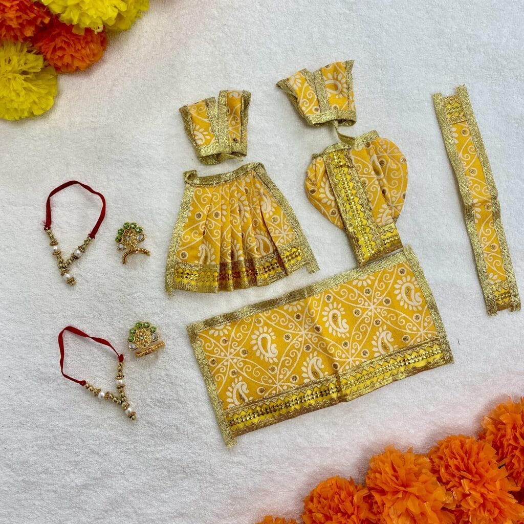 Devi Devta / Radha Krishna / Lakshmi Vishnu/ Gauri Ganesh Idol Dress ...