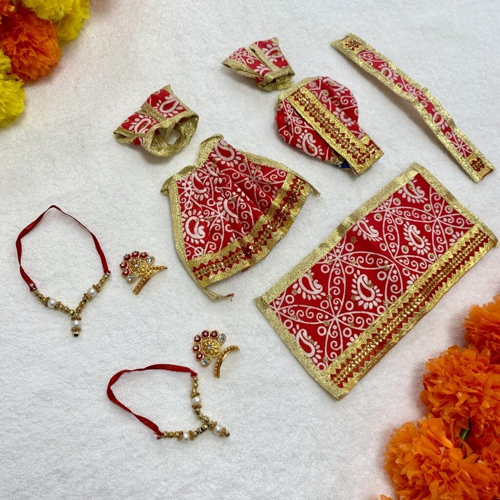Devi Devta / Radha Krishna / Lakshmi Vishnu/ Gauri Ganesh Idol Dress ...