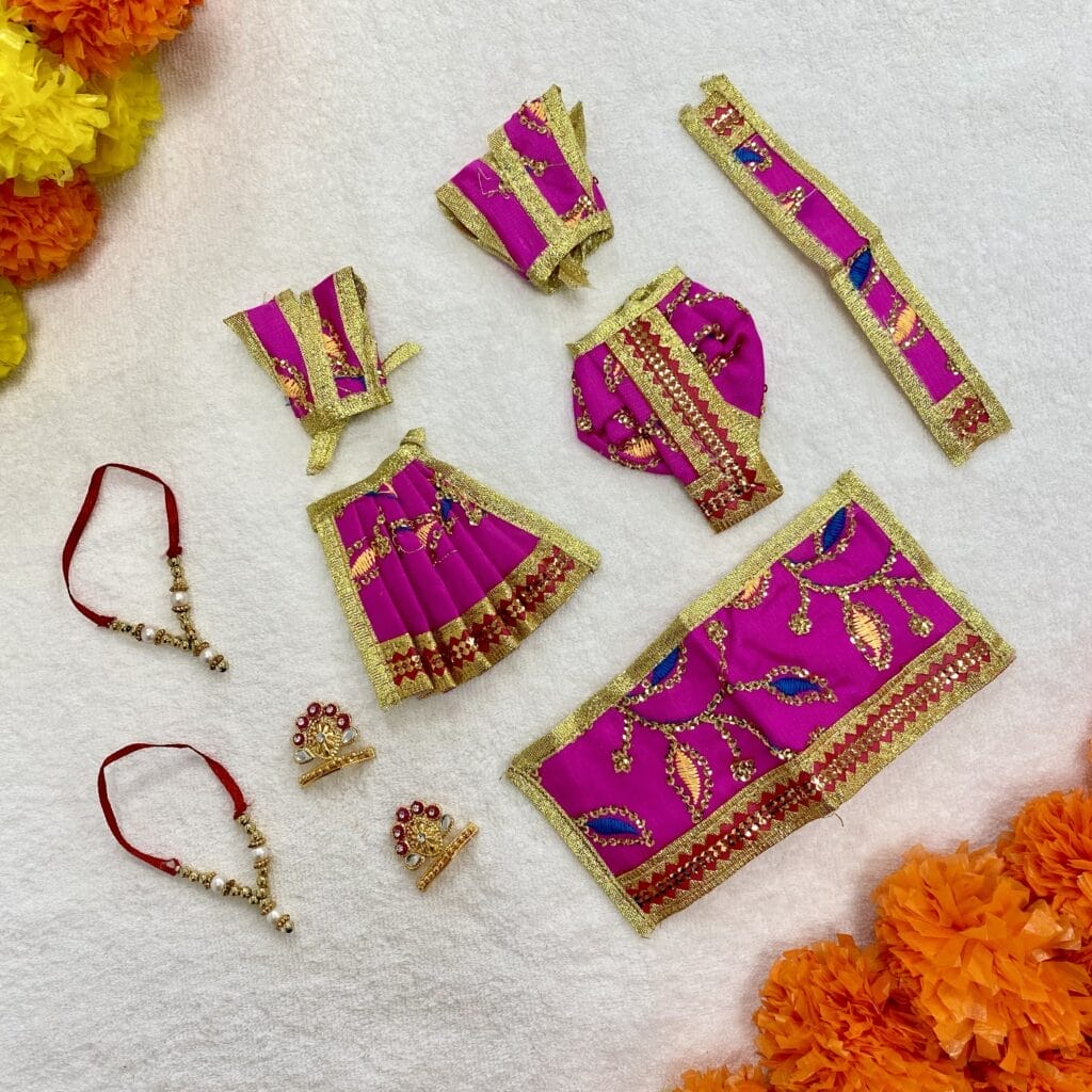 Devi Devta / Radha Krishna / Lakshmi Vishnu/ Gauri Ganesh Idol Dress ...
